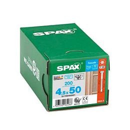 Spax® Fassadenschrauben T20 Linsensenkkopf A2 4,5 mm x 50 mm, 200 St.