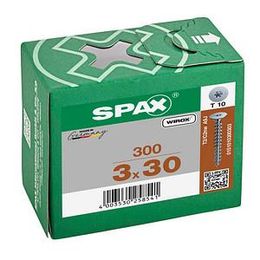 Spax® Rückwandschrauben T10 Flachkopf WIROX 3 mm x 30 mm, 300 St.