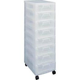 Really Useful Box Aufbewahrungsboxen 8x 7,0 l transparent 42,0 x 30,0 x 92,5 cm