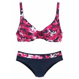 Petite Fleur Bikini Damen Gr&ouml;&szlig;e M marine / pink / wei&szlig;