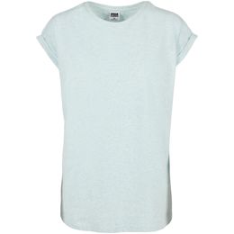 Urban Classics T-Shirt Damen Gr&ouml;&szlig;e 4XL pastellblau / wei&szlig;