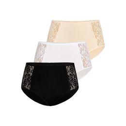 TEYLI Panty 'Loren' Damen Gr&ouml;&szlig;e XXL creme / schwarz / offwhite