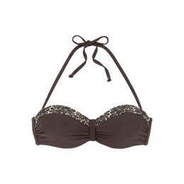 Lascana Bikinitop Damen Gr&ouml;&szlig;e 70 beige / braun
