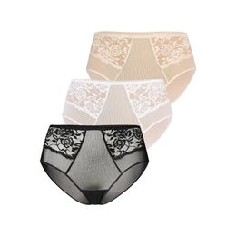 TEYLI Panty 'Vida' Damen Gr&ouml;&szlig;e XL beige / schwarz / wei&szlig;
