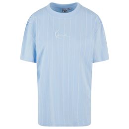 Karl Kani Shirt Damen Gr&ouml;&szlig;e L hellblau / wei&szlig;