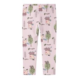 name it Leggings 'NMFDyka Peppa' M&auml;dchen Gr&ouml;&szlig;e 80 gr&uuml;n / flieder / mauve / pastellpink