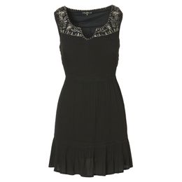Koroshi Kleid Damen Gr&ouml;&szlig;e 42 schwarz Winterkleid