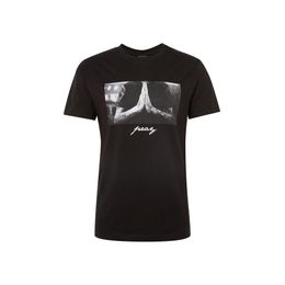 Mister Tee T-Shirt 'Pray' Herren Gr&ouml;&szlig;e 4XL grau / schwarz