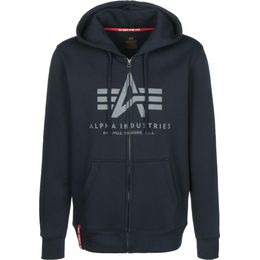 Alpha Industries Sweatjacke Herren Gr&ouml;&szlig;e 5XL marine / grau / rot / wei&szlig;