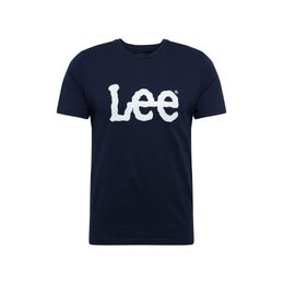 Lee T-Shirt 'WOBBLY LOGO TEE' Herren Gr&ouml;&szlig;e XXL navy / wei&szlig;