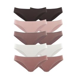 Petite Fleur Slip Damen Gr&ouml;&szlig;e M lila / wei&szlig;