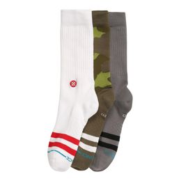 Stance Sportsocken 'The Og' Herren Gr&ouml;&szlig;e 39/41.5 grau / oliv / hellgr&uuml;n / wei&szlig;