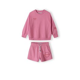 MINOTI Jogginganzug M&auml;dchen Gr&ouml;&szlig;e 152/158 pink / altrosa