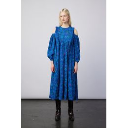 Damson Madder Kleid 'Wren' Damen Gr&ouml;&szlig;e 40 blau / gr&uuml;n / lila Winterkleid