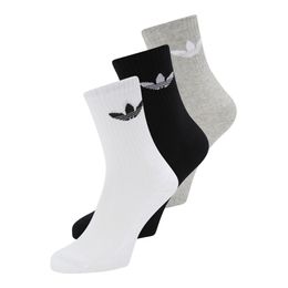 adidas originals Socken 'Trefoil' Damen Gr&ouml;&szlig;e 35/37.5 graumeliert / schwarz / wei&szlig;