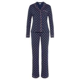s.Oliver Pyjama Damen Gr&ouml;&szlig;e M sand / navy Winterkleid
