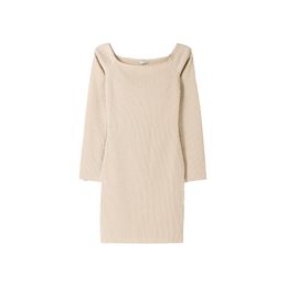 Bershka Kleid Damen Gr&ouml;&szlig;e 34 creme Winterkleid