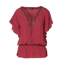 KOROSHI Blouse female size XXL Dark blue / Gold / Red