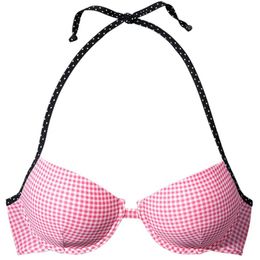 Buffalo Bikini Top female size 70 Light pink / Black / White