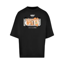Mj Gonzales T-Shirt 'Dollar x Huge' Herren Gr&ouml;&szlig;e L grau / pastellorange / schwarz / wei&szlig;