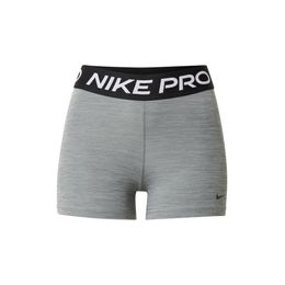 Nike Sportshorts 'Pro' Damen Gr&ouml;&szlig;e S graumeliert / schwarz / wei&szlig;