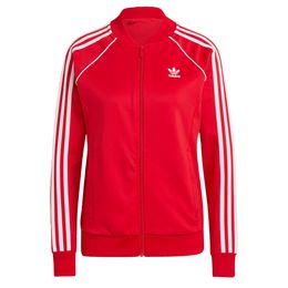 adidas originals Sweatjacke 'Adicolor Classics' Damen Gr&ouml;&szlig;e 4XS feuerrot / wei&szlig;
