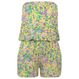 Beach Time Jumpsuit Damen Gr&ouml;&szlig;e S gelb / mischfarben