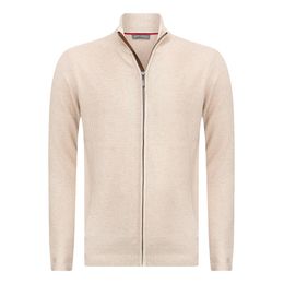 Jacey Quinn Strickjacke Herren Gr&ouml;&szlig;e M creme