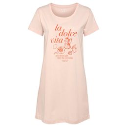 Vivance Nachthemd Damen Gr&ouml;&szlig;e XXS/XS orange / hellpink