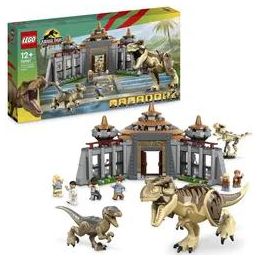 Konstruktionsspielsteine Lego "Angriff des T. rex und Raptors aufs Besucherzentrum (76961)" Spielbausteine bunt Kinder Lego Jurassic Park; Made in Europe