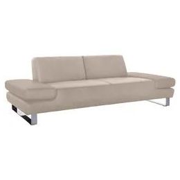 3-Sitzer W.Schillig "taboo" Sofas Gr. B/H/T: 232cm x 76cm x 91cm, Stoff S37, mit Armlehnenverstellung, beige (sahara s37) mit Normaltiefe, inklusive Armlehnenverstellung