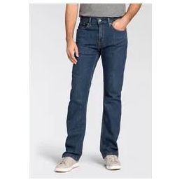 Levi's Bootcut-Jeans LEVI'S "527 SLIM BOOT CUT" Gr. 38, Länge 32, blau (one more wash), Herren, Denim/Jeans, Obermaterial: 99% Baumwolle, 1% Elasthan, Jeans, in cleaner Waschung