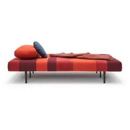 3-Sitzer INNOVATION LIVING TM "Conlix Patchwork, Schlafsofa, Bettsofa, Gästebett, Jugendliege, Couch" Sofas Gr. B/H/T: 200 cm x 86 cm x 98 cm, Polyester, gleichschenklig, rot Liegefläche 140 cm, Federkernmatratze, Farbtrend der 70er Jahre