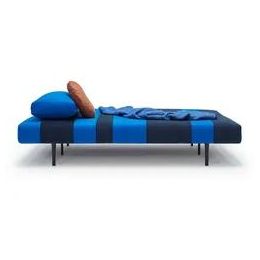 3-Sitzer INNOVATION LIVING TM "Conlix Patchwork, Schlafsofa, Bettsofa, Gästebett, Jugendliege, Couch" Sofas Gr. B/H/T: 200 cm x 86 cm x 98 cm, Polyester, gleichschenklig, blau Liegefläche 140 cm, Federkernmatratze, Farbtrend der 70er Jahre