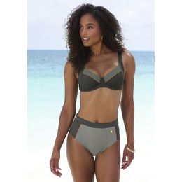 Lascana Bügel-Bikini-Top 'Yuna' grün Gr. 36 Cup B. Mit Bügel. Nachhaltig.