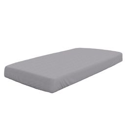 Dormisette Spannbetttuch Biber silbergrau