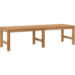 vidaXL - Gartenbank 150 cm Massivholz Teak