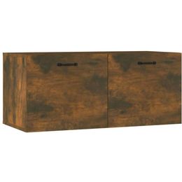 Wandschrank Räuchereiche 80x36,5x35 cm Holzwerkstoff vidaXL