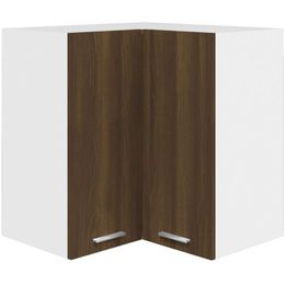 Eck-Hängeschrank Braun Eichen-Optik 57x57x60 cm Holzwerkstoff vidaXL