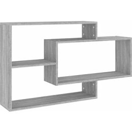 vidaXL - Wandregal Grau Sonoma 104x20x58,5 cm Holzwerkstoff