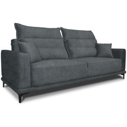 Sofa Caprioli, Anthrazit, 236 cm, Vitalispa