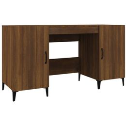 Schreibtisch Braun Eichen-Optik 140x50x75 cm Holzwerkstoff vidaXL