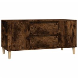 TV-Schrank Räuchereiche 102x44,5x50 cm Holzwerkstoff vidaXL