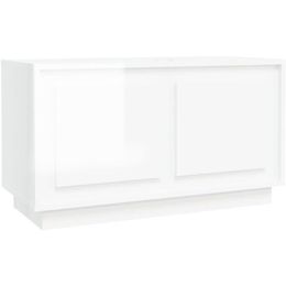 TV-Schrank Hochglanz-Weiß 80x35x45 cm Holzwerkstoff vidaXL