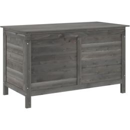 vidaXL - Gartentruhe Anthrazit 99x49,5x58,5 cm Massivholz Tanne