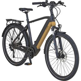 E-Bike Prophete "Entdecker InsideTwo" E-Bikes Gr. 55 cm, 28 Zoll (71,12 cm), schwarz (schwarz, silberfarben) Pedelec, Elektrofahrrad für Damen u. Herren