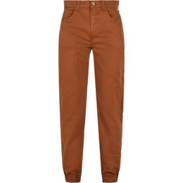 Stoffhose Southpole "Southpole Herren Southpole Script Twill Pants" Gr. 31, Normalgrößen, braun (toffee) Herren Hosen