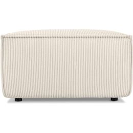 Napi Sitzpouf gefederte Sitzfläche, creme - Konsimo