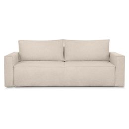 Konsimo - napi ii Sofa 3 Sitzer, mit Schlaffunktion, Modern, weiß