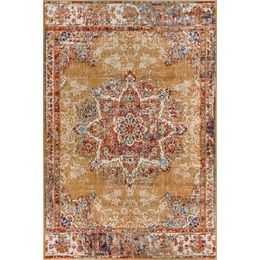 Teppich Hanse Home "Maderno" Teppiche Gr. B: 160 cm 1 St., 8 mm, L: 235 cm, goldfarben (gold) Läufer, Orientalisch, Kurzflor, Wohnzimmer, Schlafzimmer, Esszimmer